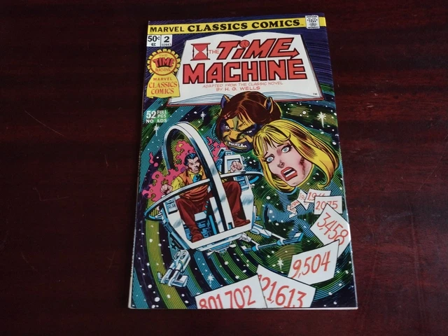 MARVEL CLASSIC COMICS-THE Time Machine-HG Wells-1976-Volume 1 #2 NM $10 ...