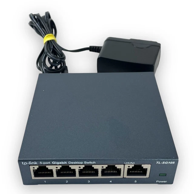 TP-LINK 5-PORT GIGABIT Desktop Ethernet Network Switch TL-SG105 $8.98 ...