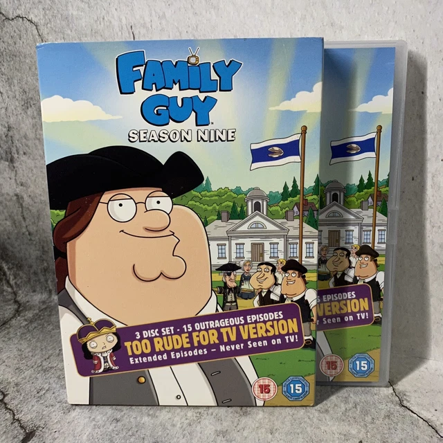 FAMILY GUY: SEASON Nine DVD Seth MacFarlane cert 15 3 discs £4.61 ...