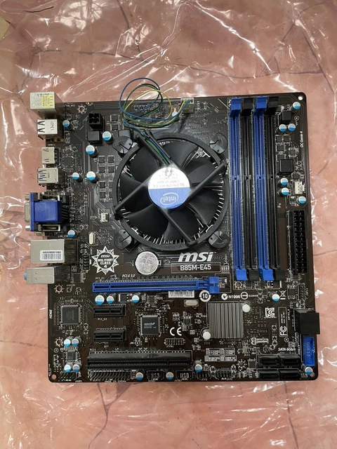 MSI B85M-E45 MS-7817 Ver. 2.1 Mainboard LGA 1150 + Core i3 4330 EUR 10 ...