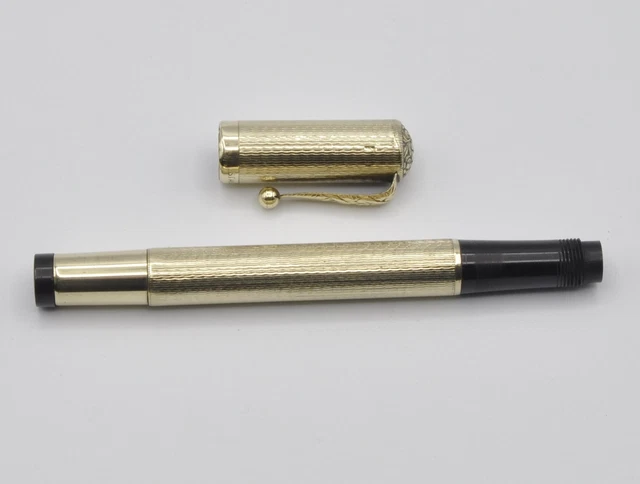 STANDARD BY MONTEGRAPPA 1930s gold safety fountain pen exc+++ EUR 115 ...