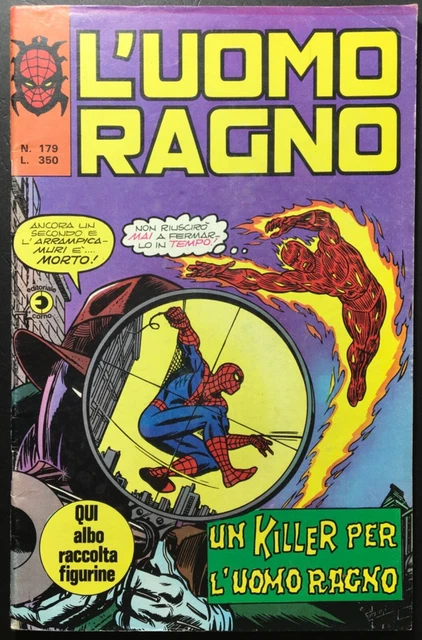 L’UOMO RAGNO 179 A serie editoriale Corno 1977 un killer per l’uomo ragno EUR 9,99 - PicClick IT