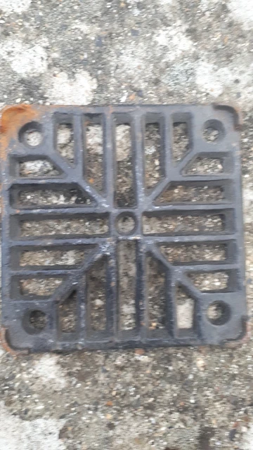 VINTAGE CAST IRON Victorian Drain Cover Grid Grate £12.00 - PicClick UK