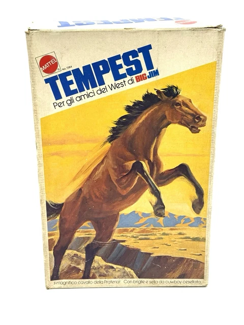 VINTAGE 70S MATTEL Big Jim WEST HORSE TEMPEST SET Rare Boxed # FT24 EUR ...