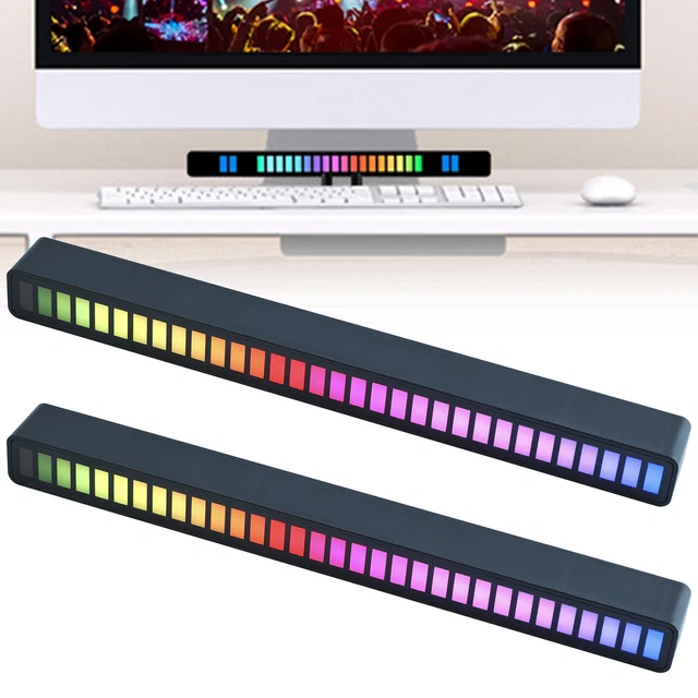CAR SOUND CONTROL Light Bar LED Music Rhythm Pickup Light Decorative ...