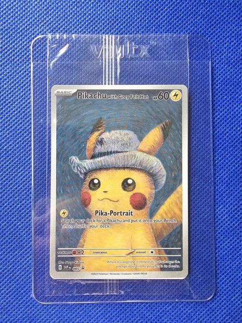 POKEMON X VAN Gogh Museum: Pikachu with Grey Felt Hat 085 Promo Card ...