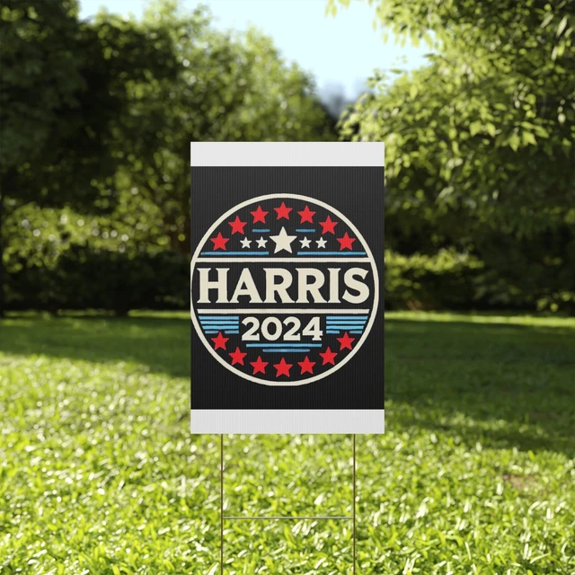 2024 DEMOCRATIC CAMPAIGN Kamala Harris Plastic Yard Sign £14.65 ...