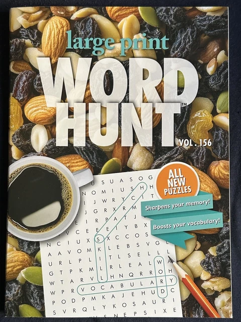 LARGE PRINT WORD Hunt Vol. 156 All New Puzzles Brand New £5.83 ...