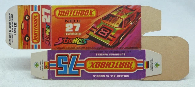 MATCHBOX SUPERFAST MB27 Lamborghini Countach Streakers ORIGINAL J TYPE ...