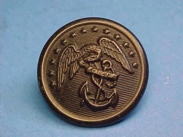 WW2 US MARINE Corps USMC Scovill Mfg Co Coat Button 7/8ths Subdued ...