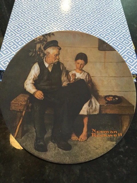 NORMAN ROCKWELL PLATES “The Lighthouse Keeper’s Daughter” £29.69 ...