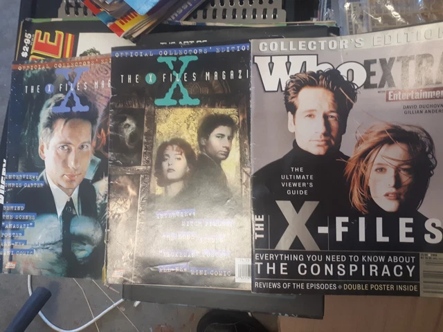 LOT OF SEVEN X-Files Magazines - 6 X-Files Official Magazine plus Who ...