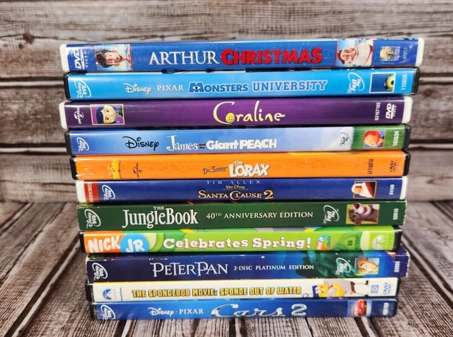 LOT OF 11 DVDs DVD Kids Children Family Disney Universal Nick Jr ...