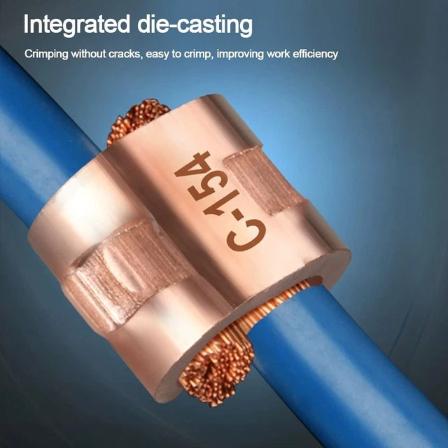 COPPER WIRE CONNECTOR C Type Copper C-shaped Clamp Branch Connection ...