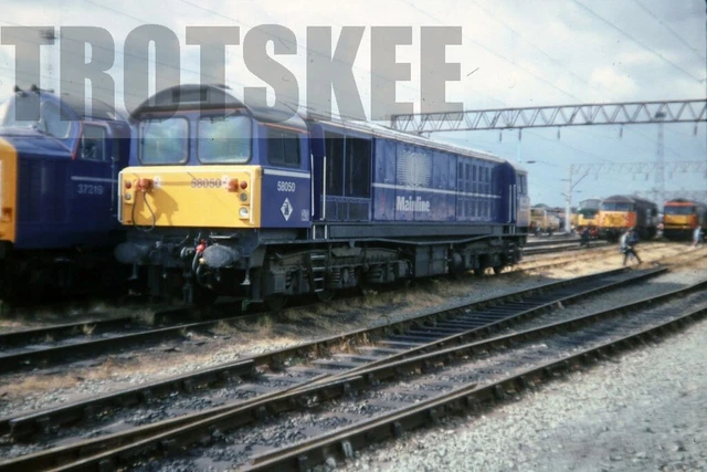 35MM SLIDE BR British Rail Diesel Loco Class 58 58050 1995 Original £4. ...