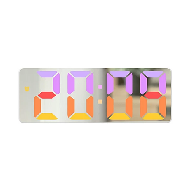 CONTEMPORARY RGB COLORCHANGING Electronic Clock with Impressive Display ...