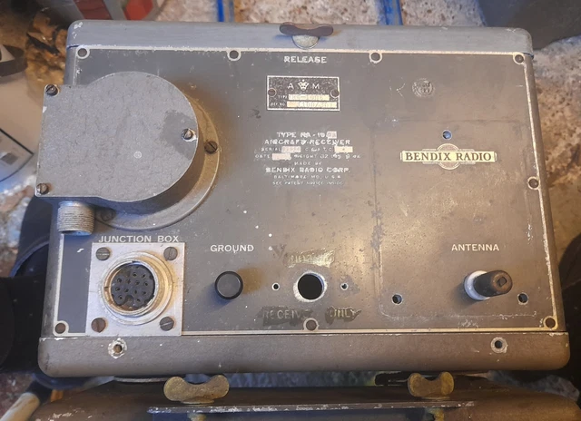 V.RARE WW2 BENDIX RADIO R.A.10 NAV COMM RECEIVER B17 & LANCASTER Air ...