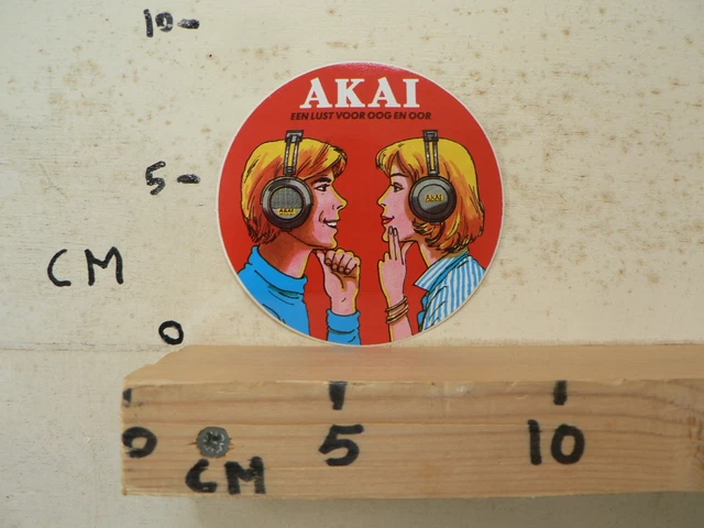 STICKER,DECAL AKAI EEN Lust Voor Het Oog En Oor Koptelefoon A EUR 3,99 ...