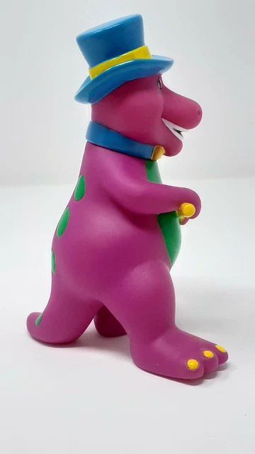 VINTAGE BARNEY THE Purple Dinosaur 5.5" dancing PVC Figure Lyons Group ...