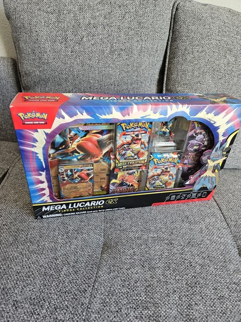 POKEMON TCG MEGA Lucario ex Premium Figure Collection Box Factory ...