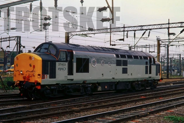 35MM SLIDE BR British Rail Diesel Loco 37603 Class 37 1996 Original £4. ...