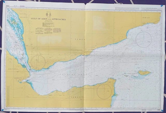 ADMIRALTY 2964 GULF OF ADEN AND APPROACHES Map Chart Maritime Genius ...