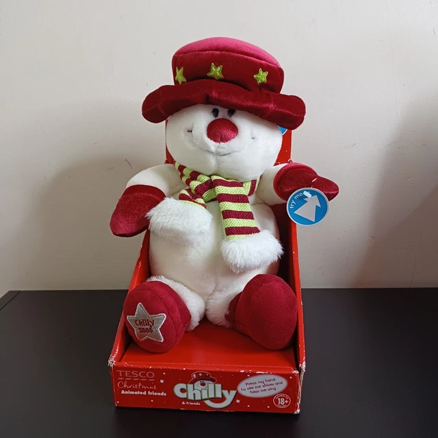 TESCO CHRISTMAS ANIMATED Friends Chilly & Friends Singing Snowman 2005 ...