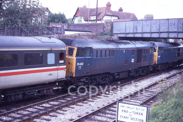 ORIGINAL 35MM DIESEL Railway Slide 31432 Goodrington Yard 1835 to ...