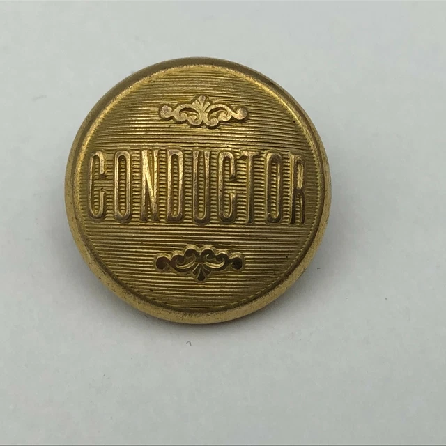 VINTAGE CONDUCTOR UNIFORM Button Train Railroad Railway Trolley Extra ...