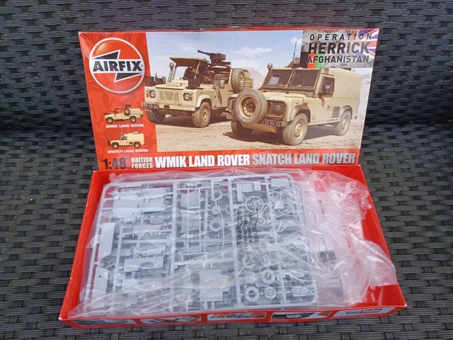 AIRFIX BRITISH FORCES WMIK & Snatch Land Rovers 1:48 Plastik ...