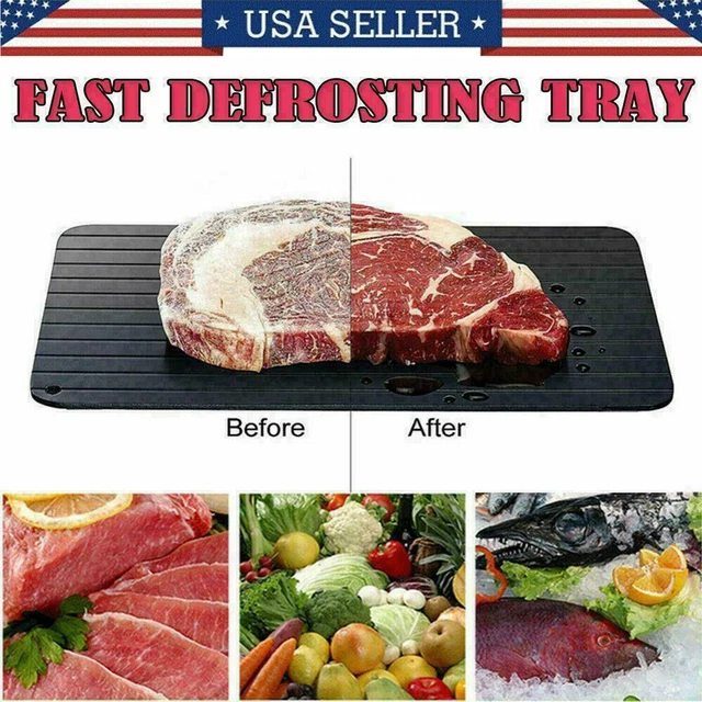 TRAY PLATE KITCHEN Defrost Meat Frozen Home Fast Food Safety Tool ...