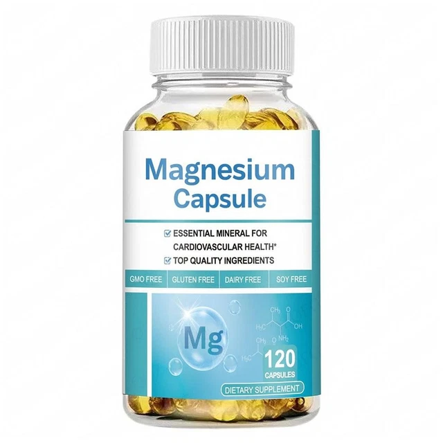 MAGNESIUM SOFTGEL SUPPLEMENT for Strong Bones Increase Immune System ...