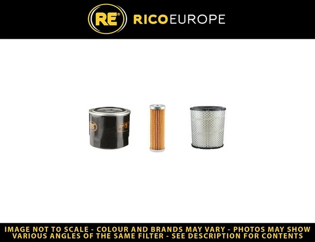 KIT FILTRE POUR Ransomes Jacobsen Slf 1880 Carburant Huile Air W/Kubota ...