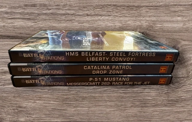 BATTLE STATIONS TECHNOLOGY of Warfare DVD Bundle x 3 History Channel ...