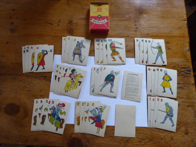 ANCIEN JEU DE CARTE illustree "LA BATAILLE" EUR 8,99 - PicClick FR