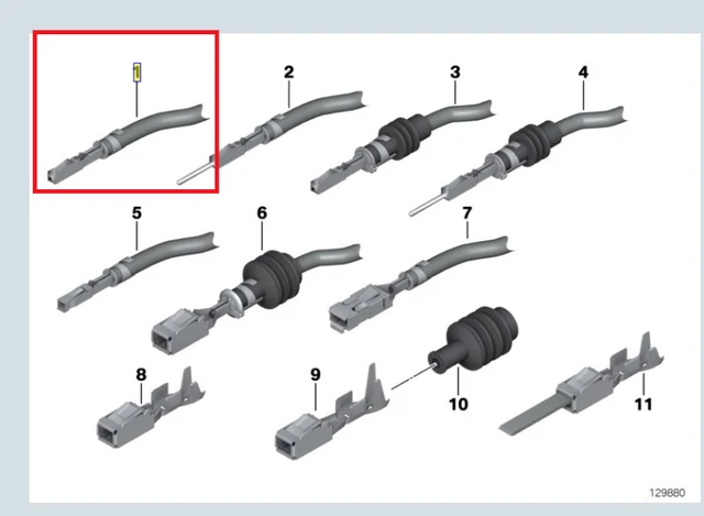 BMW E81 E82 E87 E90 E91 E92 E93 F20 F21 - Headlight Plug Wiring Loom £ ...