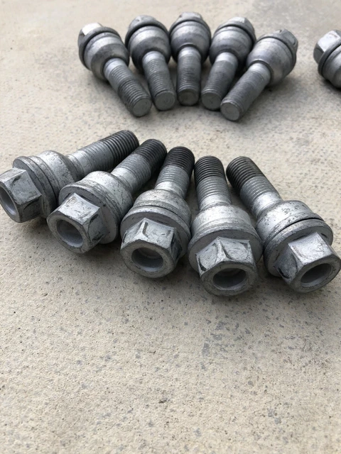 VW TRANSPORTER T5 T5.1 T6 T6.1 Steel & Alloy Wheel Bolts Nuts 19mm ...