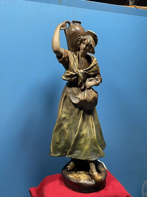STATUE LA FEMME porteuse d’eau - Plâtre Époque XXeme numérotée EUR 30 ...