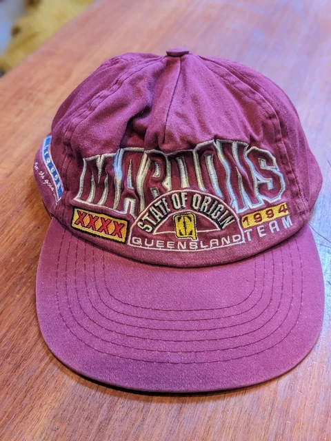 RARE VINTAGE QUEENSLAND MAROONS XXXX State Of Origin 1994 Snapback Cap ...