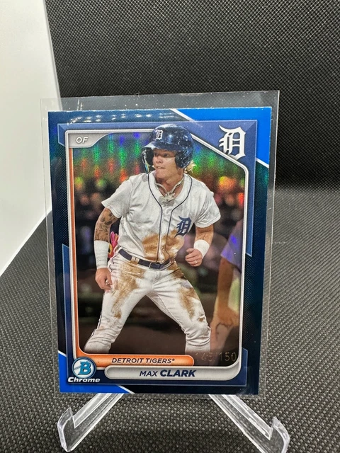 MAX CLARK 2024 Bowman Prospect cromato #BCP-74 rifrattore blu/150 ...
