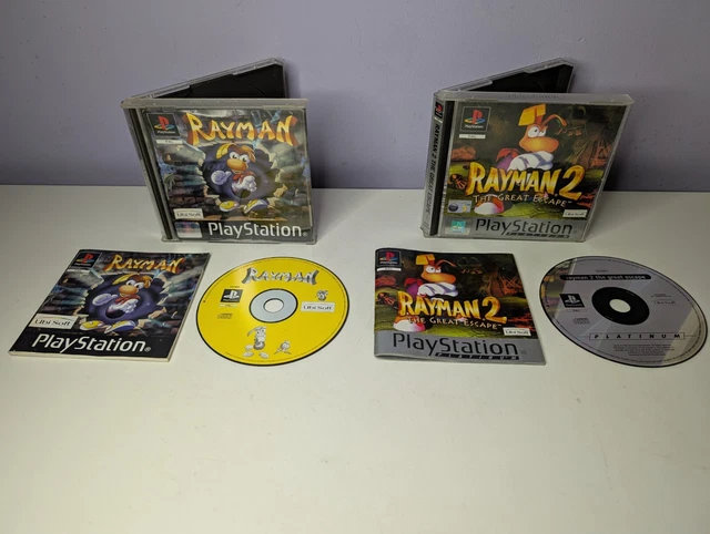 RAYMAN AND RAYMAN 2 Platinum PS1 (COMPLETE INC MANUAL) Sony Playstation £14.95 - PicClick UK
