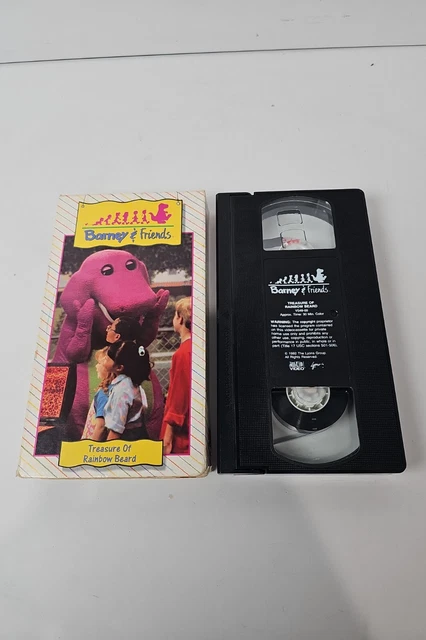 RARE BARNEY AND Friends VHS Treasure Of Rainbow Beard Time Life 1992 ...