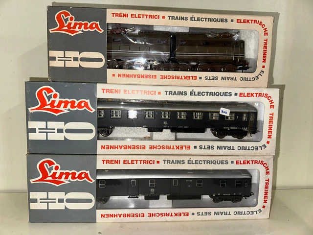 LIMA H0 Locomotiva 8028 E Carrozze Fs 9111 9304 In Scatola Originale ...