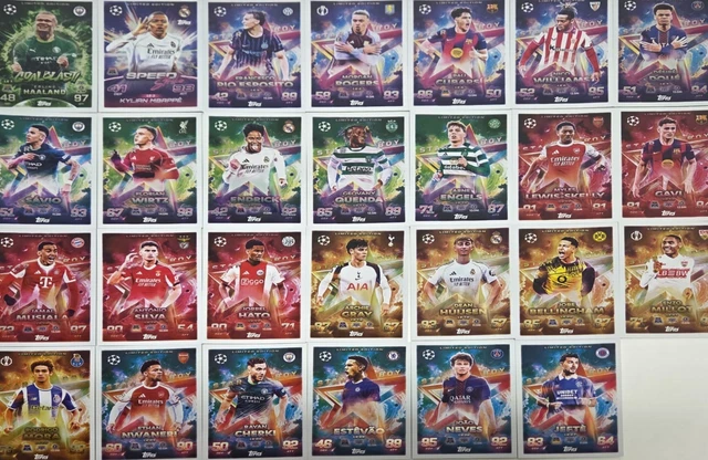 TOPPS MATCH ATTAX 2025 2026 UCC All 27x Limited Edition Starboy Mbappe ...