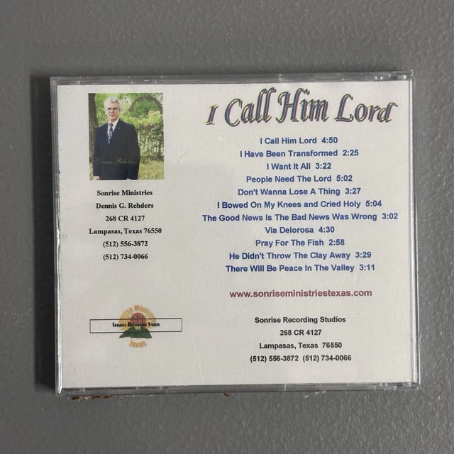 DENNIS GENE REHDERS I Call Him The Lord CD NEW SEALED Sonrise ...