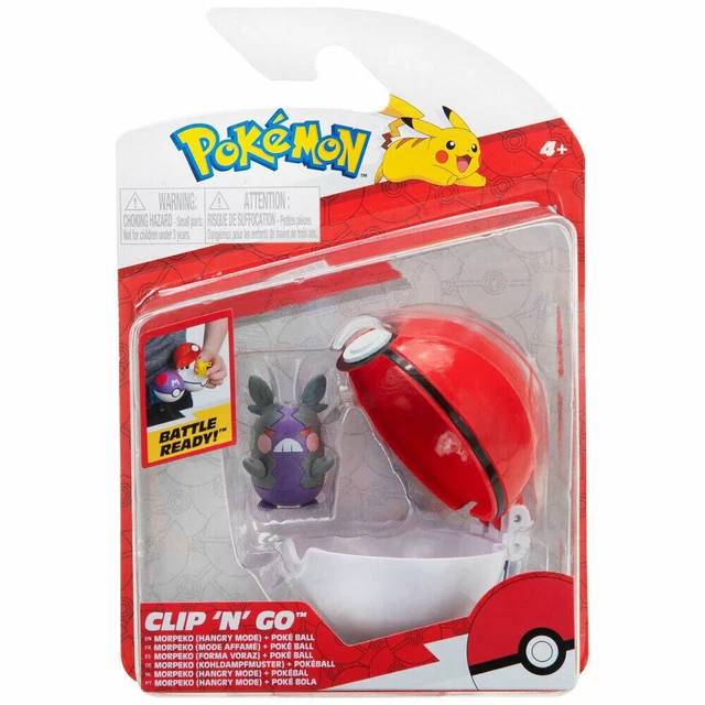 POKEMON MORPEKO ANGRY et Poke Ball Clip 'N' Go Figurine Boti EUR 19,60 ...
