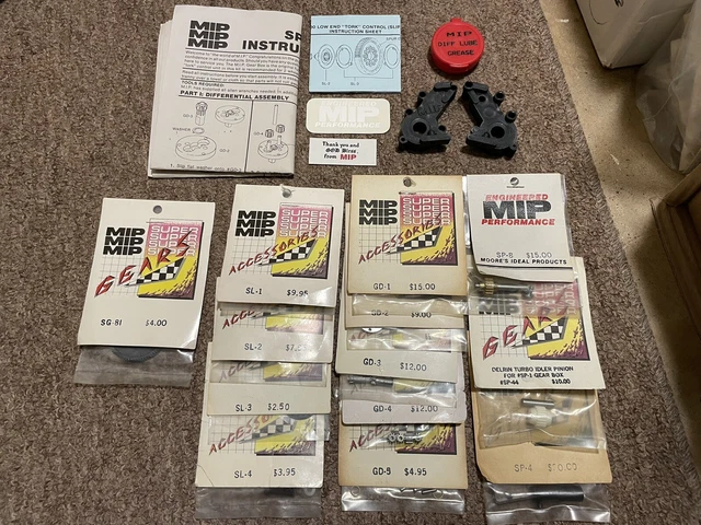 VINTAGE MIP SP-1 Plus Team Associated RC10 Transmission Gear Diff & SL ...