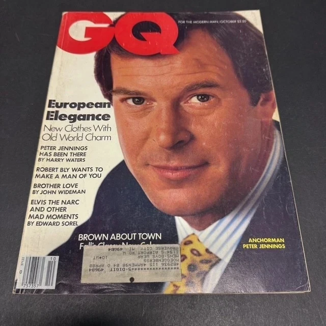 VTG GQ GENTLEMANS Quarterly Magazine October 1984 Peter Jennings ...