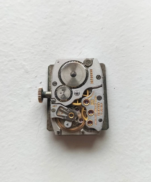 1950S RARE LONGINES CAL. 9LT VINTAGE WATCH MOVEMENT DIAL 23x20mm UHREN ...