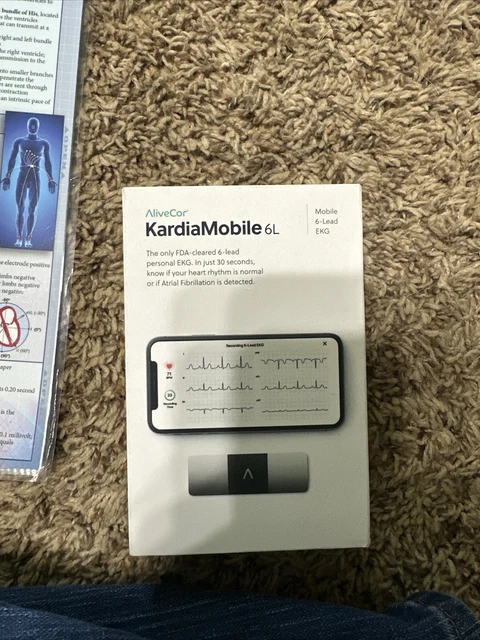 ALIVECOR KARDIAMOBILE PERSONAL EKG 6L - Wireless 6-Lead EKG Kardia ...